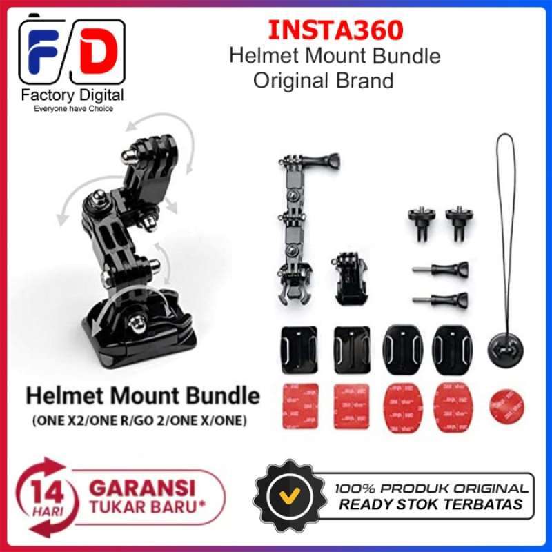 Promo Insta360 Helmet Mount Bundle For Insta One X2 One R Go 2 Original ...