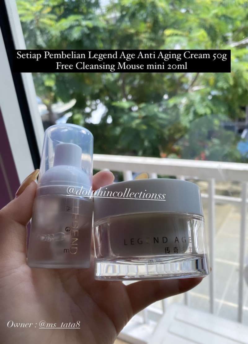 Promo LEGEND AGE ANTI AGING FACE CREAM ( Free Cleansing Mouse Mini 20ml ...