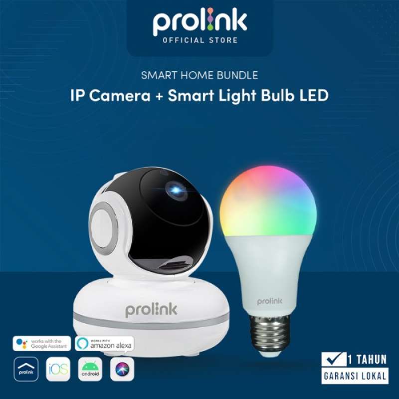 Promo Prolink Smart Home Bundle Led Light Bulb 9w+ Remote Ir + Ip ...