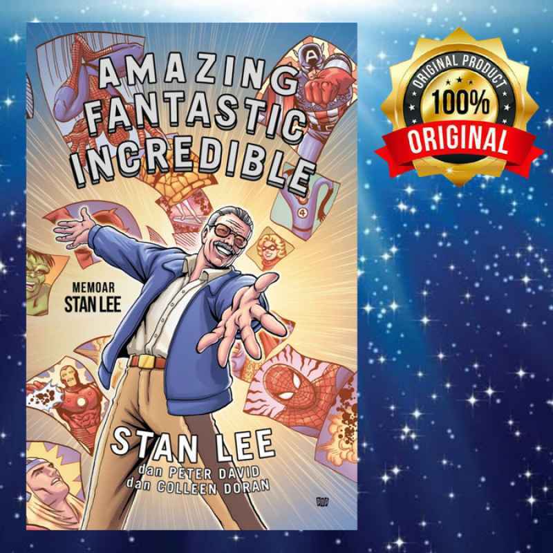 Promo Buku Amazing Fantastic Incredible : A Marvelous Memoir By. Stan ...