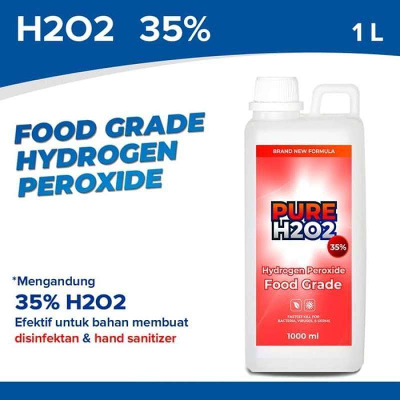 Jual WHS - Pure H2O2 Hydrogen Peroxide [Food Grade/ 35%/ 1 Liter] di ...