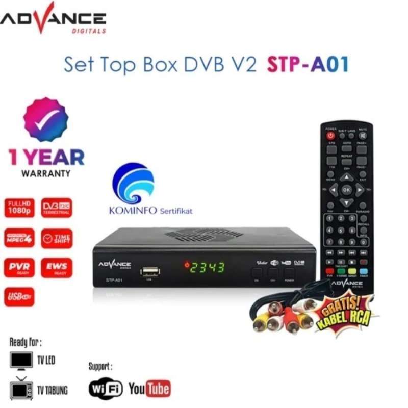 Promo Set Top Box TV Digital Advance DVB V2 STP-A01 - STP-A01 Diskon 23 ...