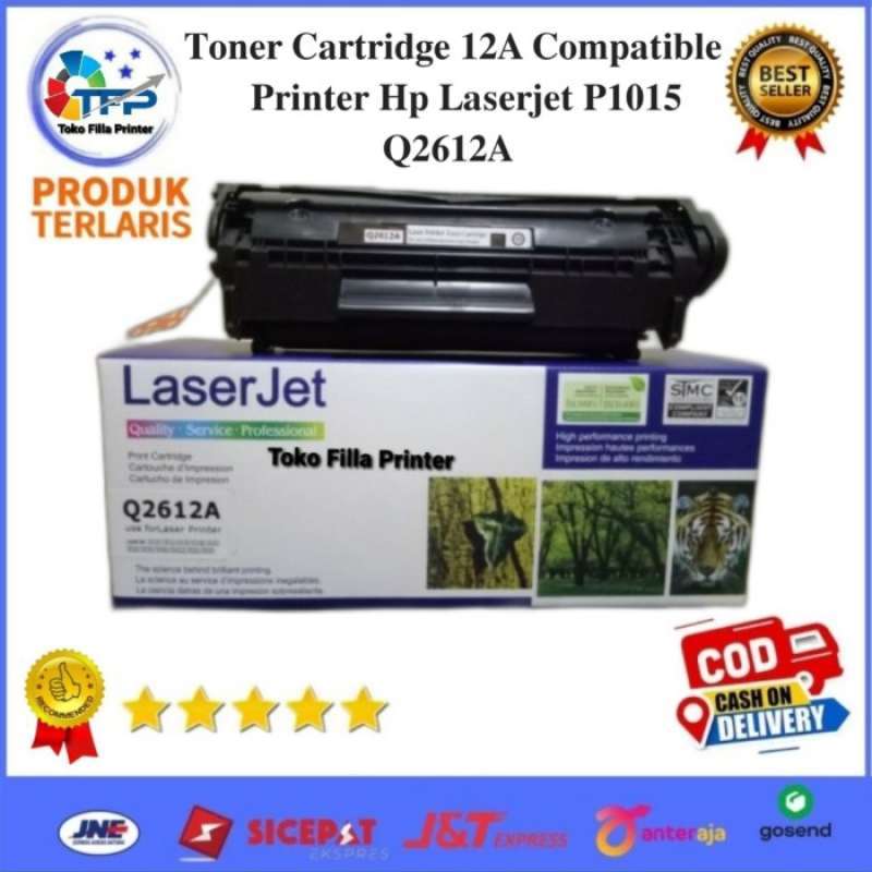 Promo Toner Cartridge 12A Compatible Printer Hp Laserjet P1015 Q2612A Diskon 23% di Seller ...