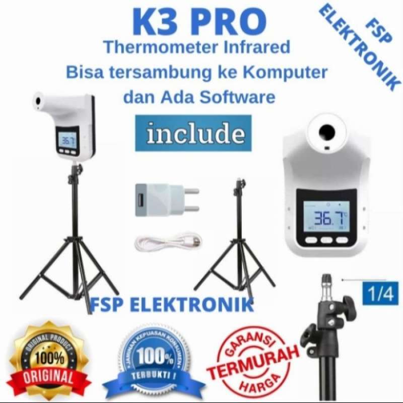 Promo Thermometer K3 Pro Dan Stand Atau Tripod Diskon 17% di Seller ...