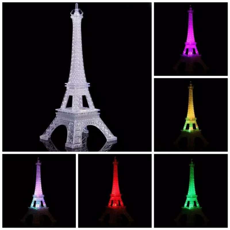 Promo Miniatur Menara Eiffel Paris Led - Dekorasi Lampu Tidur Ruangan ...