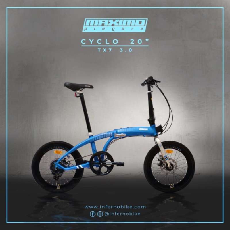 Jual sepeda lipat maximo cyclo 20 inch tx7 3.0 alloy di Seller Sariahh ...
