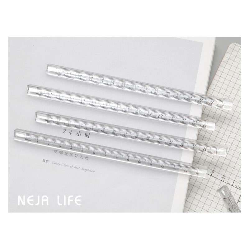Jual Triangular Prism Clear Ruler Stick 15cm - Penggaris Lucu ...