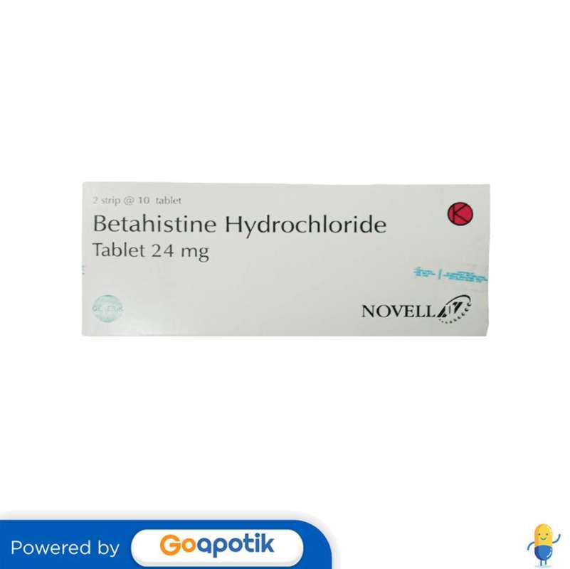 Jual Betahistine Hydrochloride Novell 24 Mg Box 20 Tablet Di Seller Apotek Duta Farma Ii ...