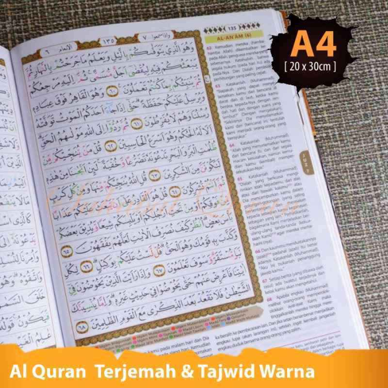 Promo Al Quran Al Aqsha A4 Al Quran Terjemah Dan Tajwid Warna Ukuran ...