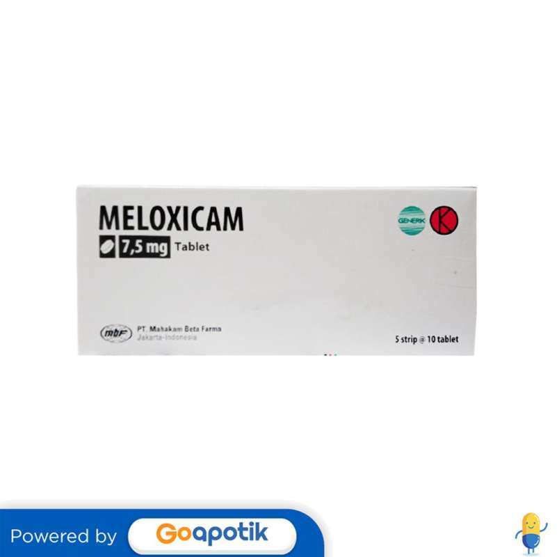Jual MELOXICAM MAHAKAM 7.5 MG BOX 50 TABLET di Seller Apotek Ella Farma ...