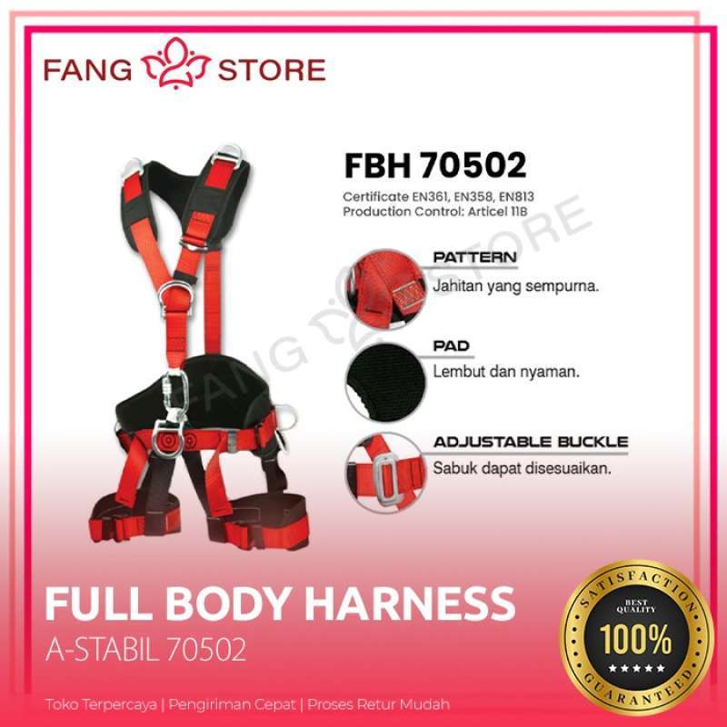 Promo Safety Harness / Full Body Belt Climbing Shackle Astabil 70502 ...