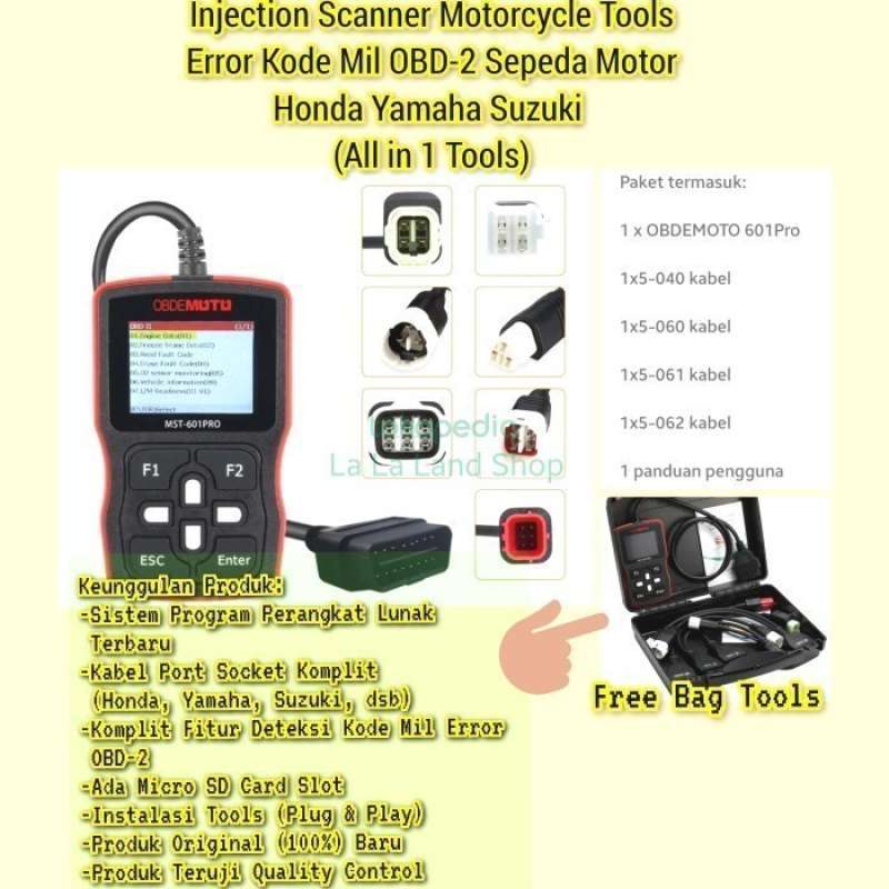 Jual Scanner Detector Motor Injection Obd2 Honda Yamaha Suzuki (komplit ...