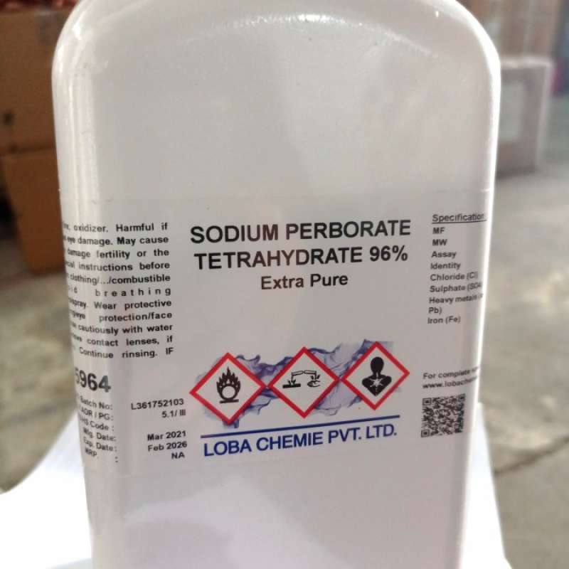 Jual Sodium Perborate Tetrahydrate 96% Extra Pure 1kg Loba Chemie Di ...