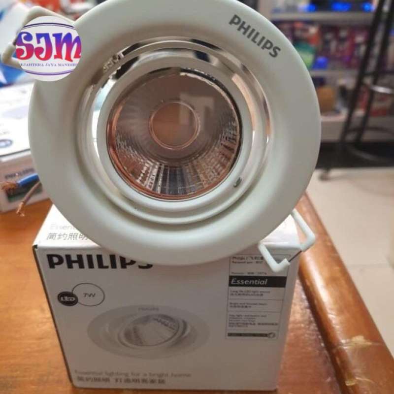 Promo Lampu Downlight LED Philips Pomeron 59776 7 watt 7W 4000K / 2700K ...