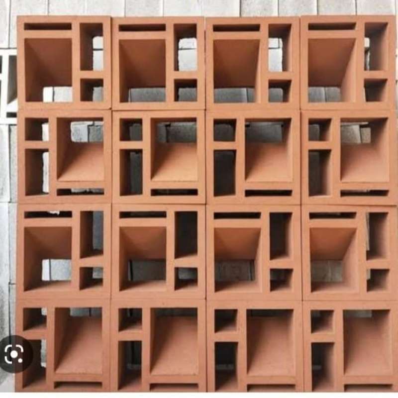 Jual Roster/beton/minimalis/dekorasi/rumah/pagar/warna/merah/abu/putih ...