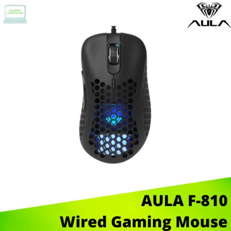 Promo Aula F810 / F-810 RGB Ergonomic Honeycomb Wired Gaming Mouse ...