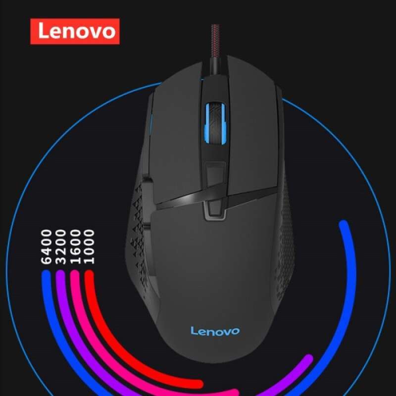 Jual Lenovo Gaming Mouse 6400 Dpi Mouse Gaming M106 Black Di Seller ...
