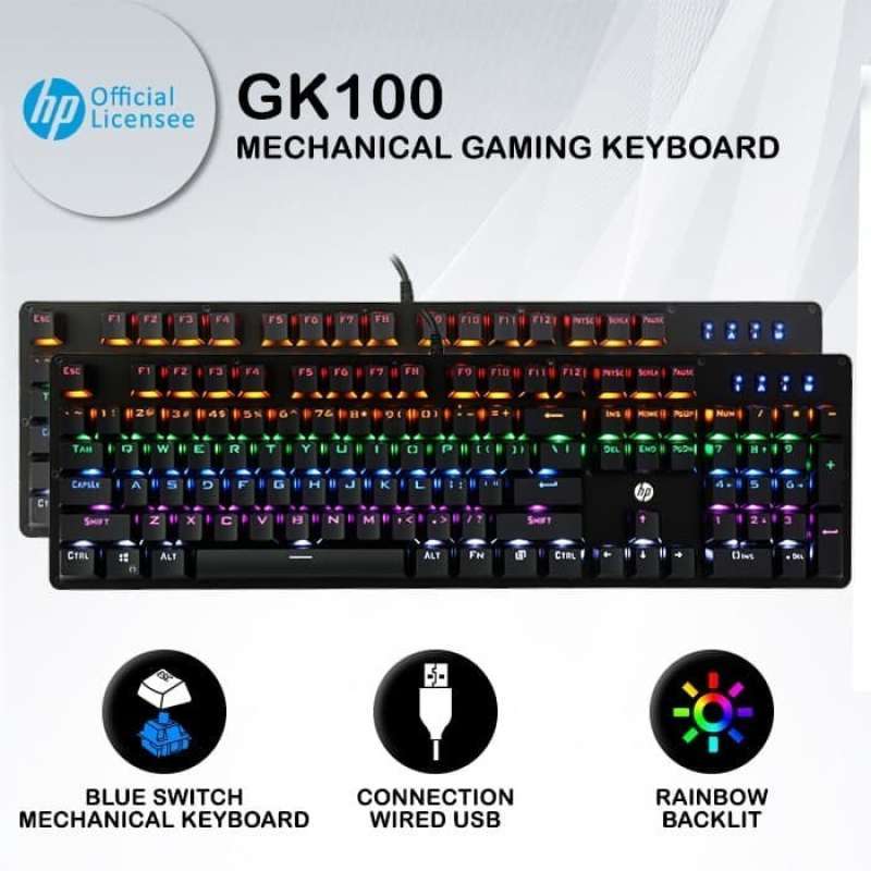 Jual Keyboard Gaming HP GK400F - RGB Blue Switch Mechanical Keyboard di ...