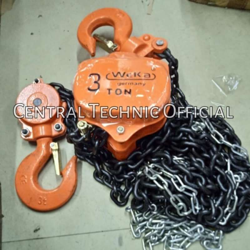 Promo Chain Block 3 Ton 3 Meter Heavy Duty Type Chain Hoist 3T Takel ...