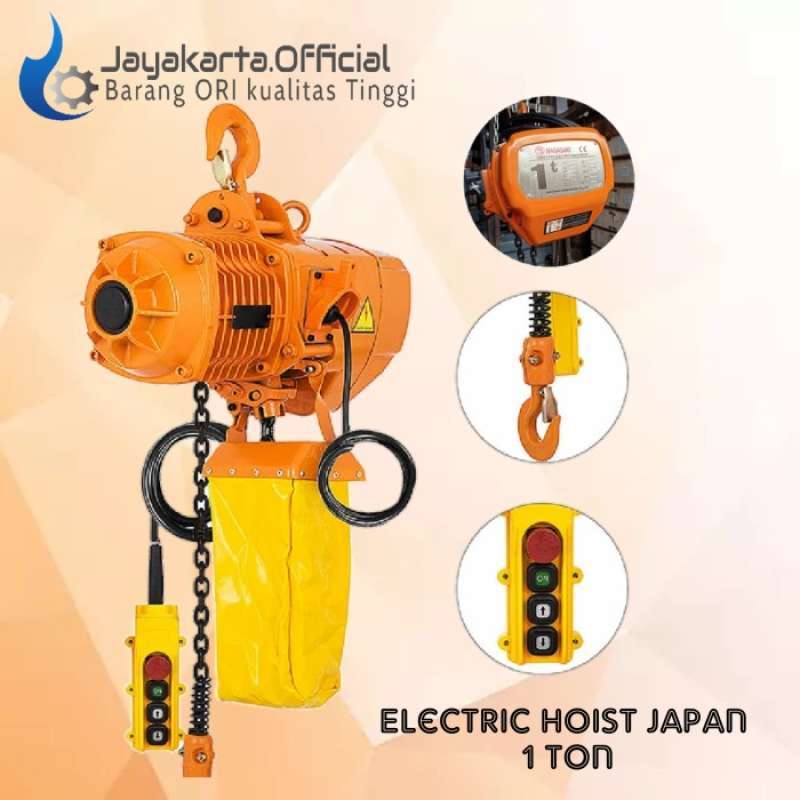 Promo Electric chain block 1 Ton x 12 Meter Nagasaki Electric hoist ...