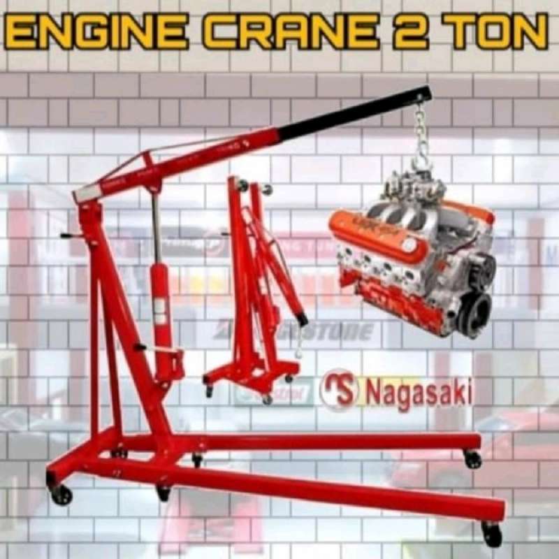 Promo ENGINE CRANE 2 TON ALAT ANGKAT MESIN HYDRAULIC KAPASITAS 2000 KG ...
