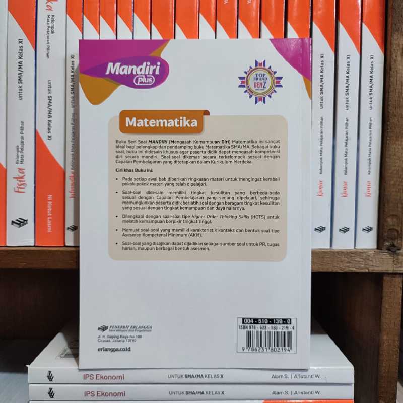 Promo Buku Mandiri Plus Matematika Kelas 10 Sma Kurikulum Merdeka Erlangga Diskon 23% Di Seller ...
