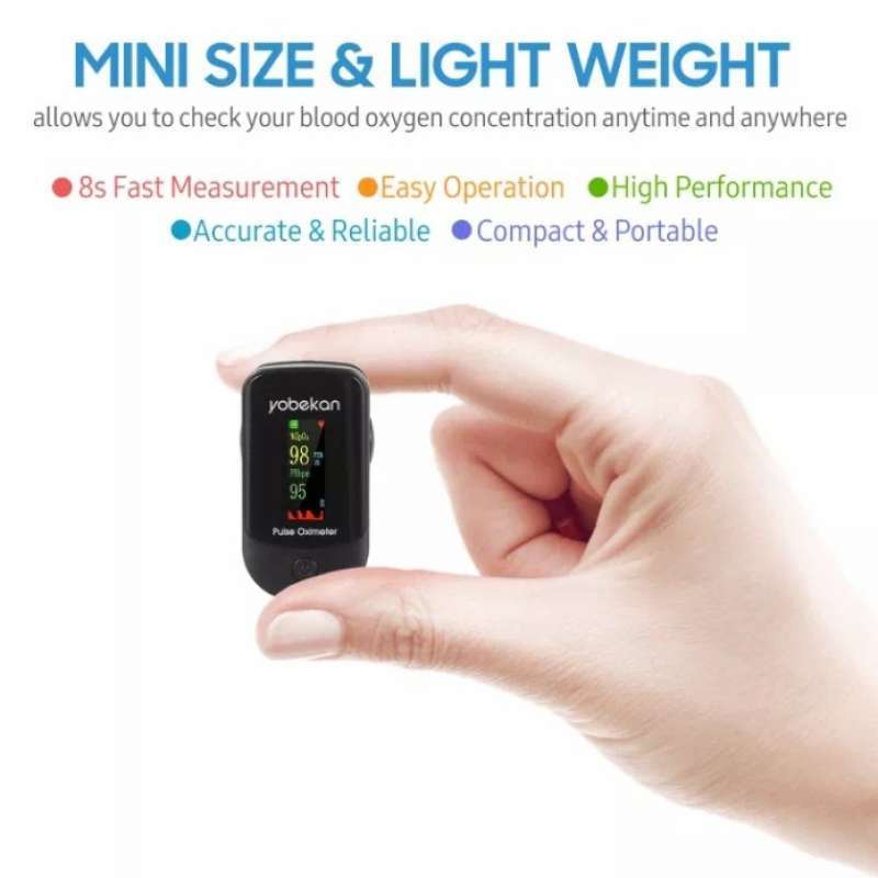 Promo Fingertip Pulse Oximeter Pengukur Di Detak Jantung Dan Oksigen ...