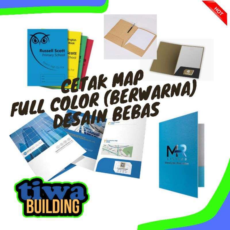 Jual Custom Map File Full Color Kertas A4 F4 Masuk Desain Bebas