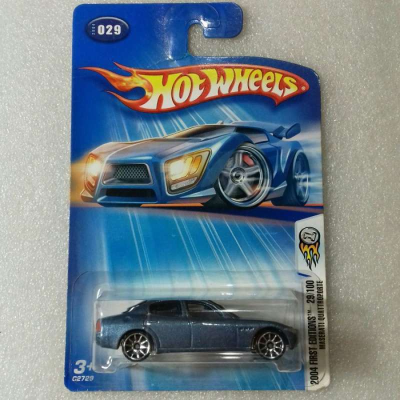 Promo HOT WHEELS MASERATI QUATTROPORTE. 2004 FIRST EDITIONS CARD. RARE ...