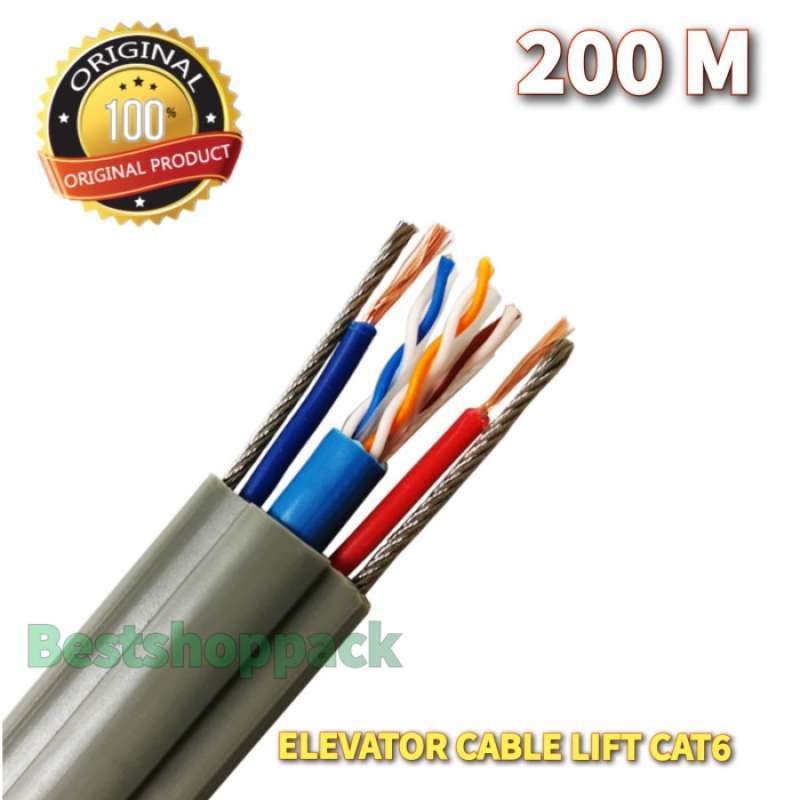 Promo Elevator Cable Flat Lift Cat6 Rj45/Cable Lift Elevator Rj45 Cat6 ...