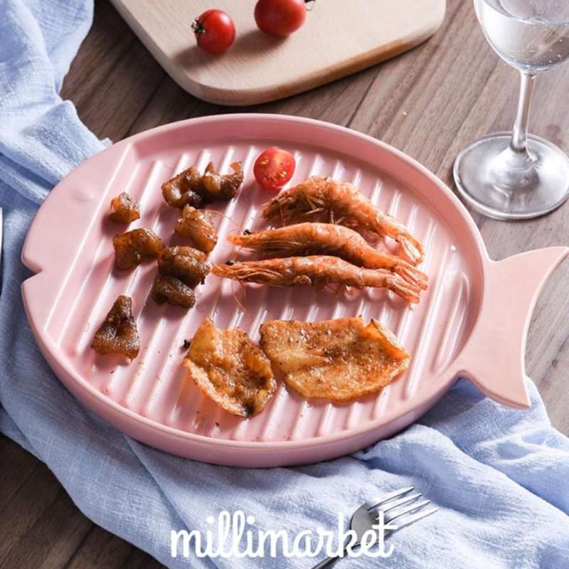 Jual Fish Grill Hot Plate/ Piring Keramik Untuk Masak Bentuk Ikan ...