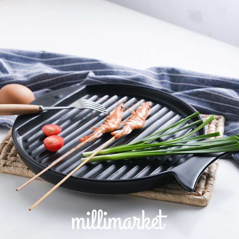 Jual Fish Grill Hot Plate/ Piring Keramik Untuk Masak Bentuk Ikan ...