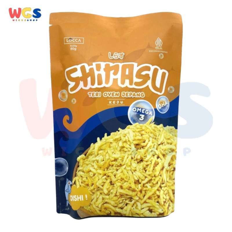 Jual Locca Shirasu Snack Teri Oven Jepang Omega 3 DHA 80g Keju - 4x20g ...