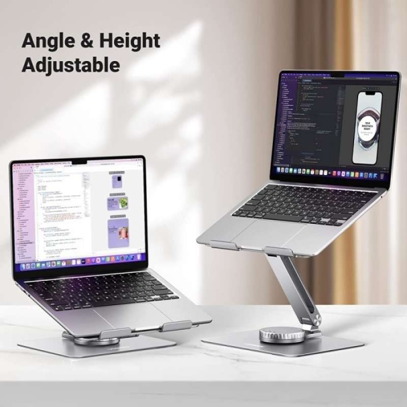 Jual Ugreen Swivel Laptop Stand For Desk Adjustable 360 Rotating Base ...