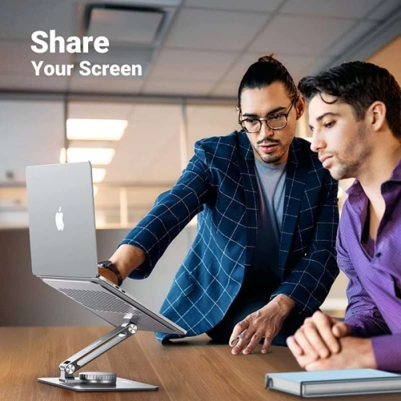 Jual Ugreen Swivel Laptop Stand For Desk Adjustable 360 Rotating Base ...