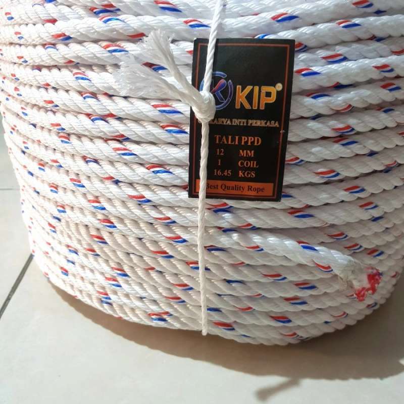 Promo TAMBANG TALI PP 12MM KIP ( KUAT TAHAN AIR DAN TIDAK MULUR ) PER ...