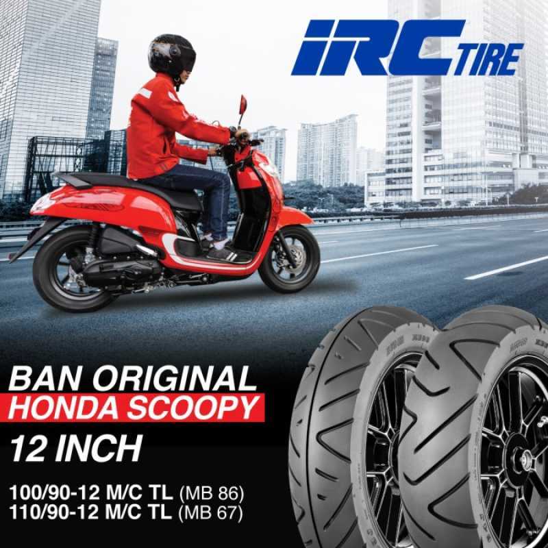 Promo Ban Belakang Motor Irc 110/90-12 Mb67 Tubeless Honda Scoopy Diskon 10% Di Seller Elezea ...