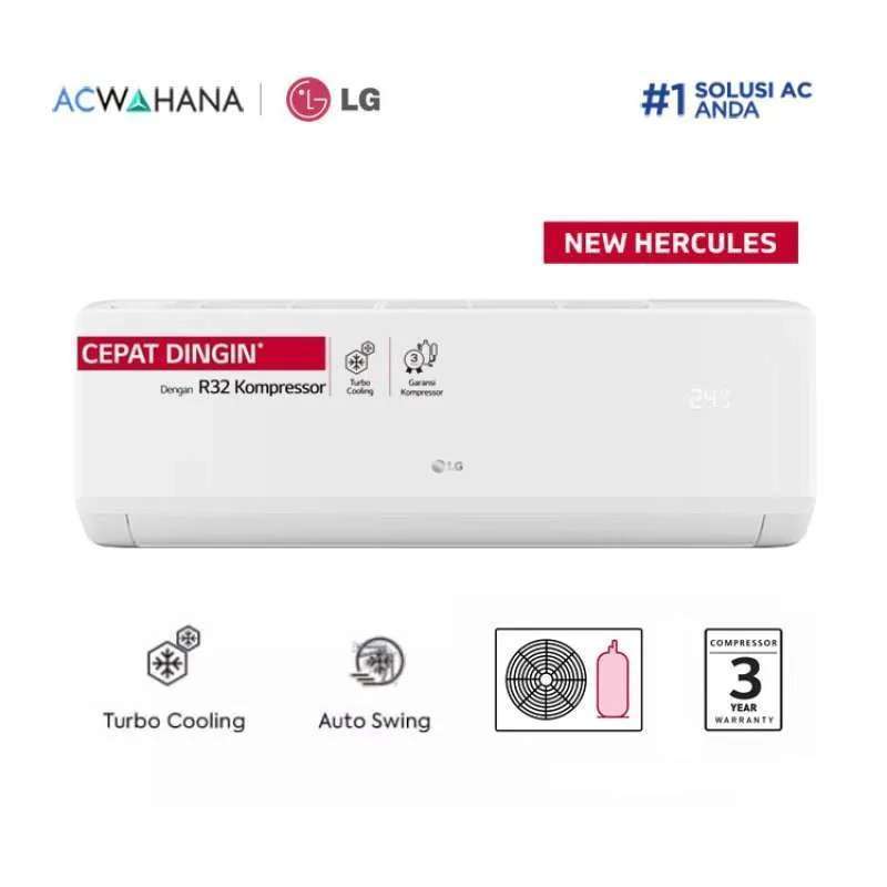 Promo Lg Ac Standard New Hercules Split Fast Cooling 1 1/2 Pk - H12tn4 ...