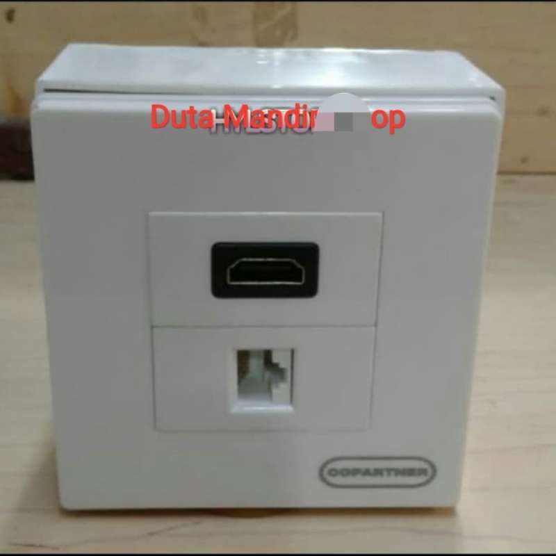 Promo Box Face Plate Wall Hdmi Port Lan Ethernet Include Modular Box ...