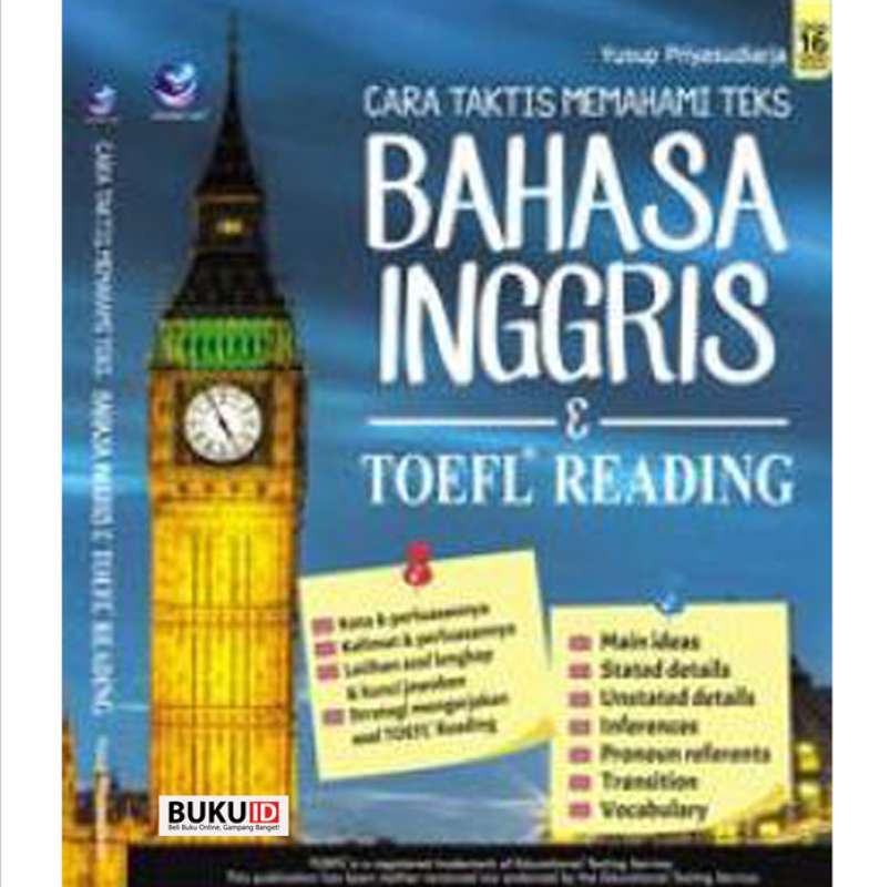 Promo Buku Cara Taktis Memahami Teks Bahasa Inggris Dan Toefl Reading ...
