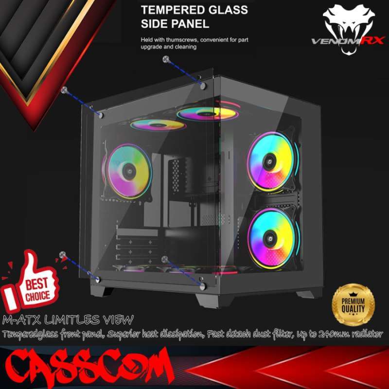 Jual Casing VenomRX Daemon Continental S5 - mATX Gaming Case di Seller ...