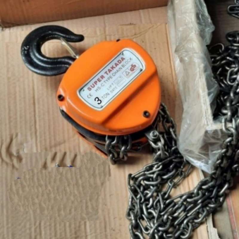 Promo CHAIN BLOCK 3 TON X 15 MTR / TAKEL 3 TON X 15 MTR / KATROL 3 TON ...