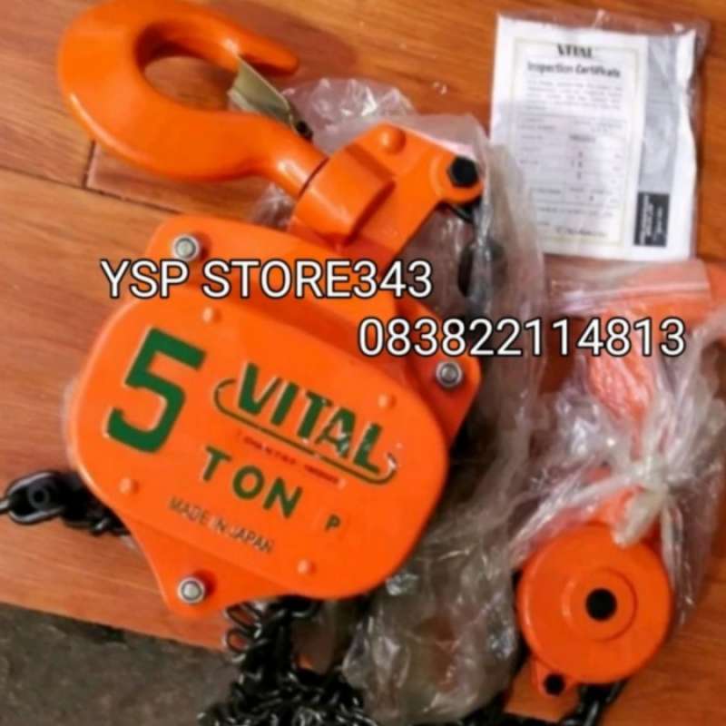 Promo chain block vital takel 5 ton x 7 meter Diskon 23% di Seller ...