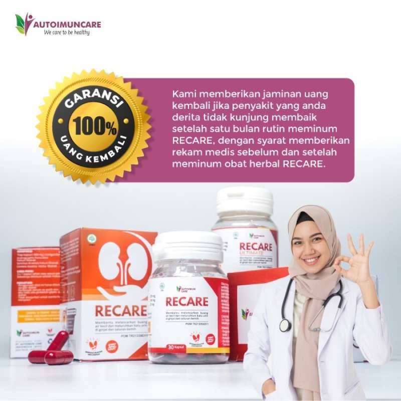 Promo Recare Obat Ginjal Herbal Radang Ginjal (Nefritis) Tanpa Efek ...