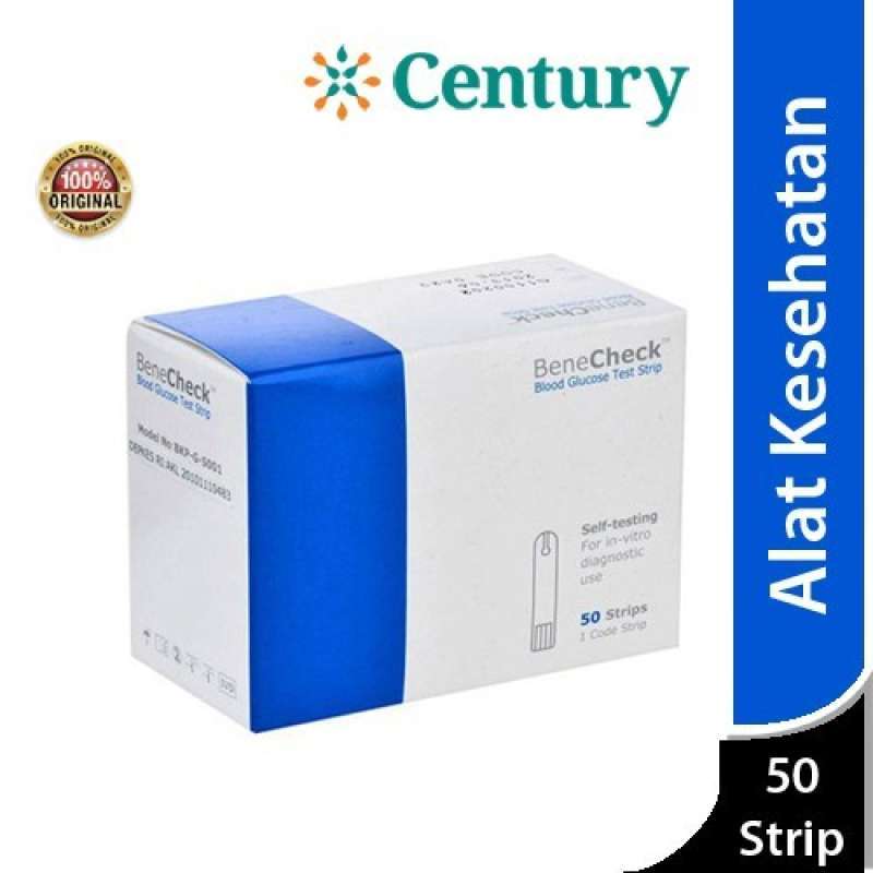 Promo Benecheck Glucose Strip Isi 50/ Single Strip Cek Test Kadar Gula ...