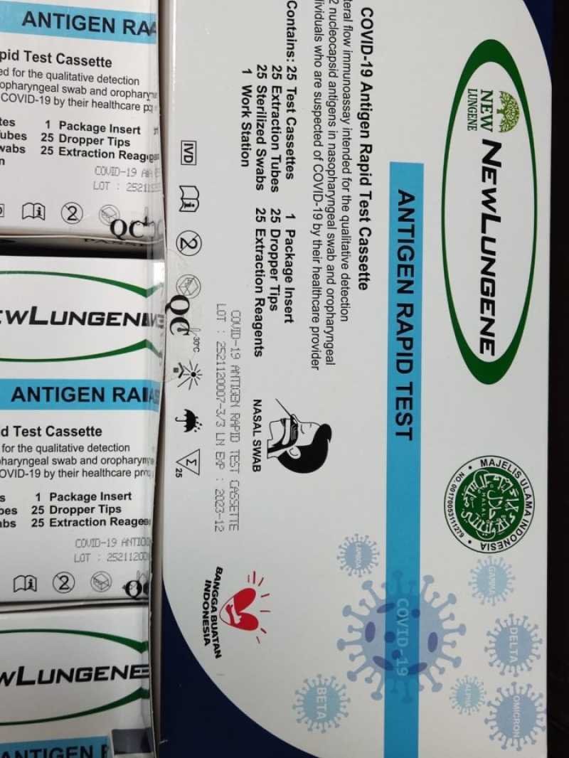 Promo New Lungene Swab Antigen Omicron 1 Box Diskon 17% di Seller ...