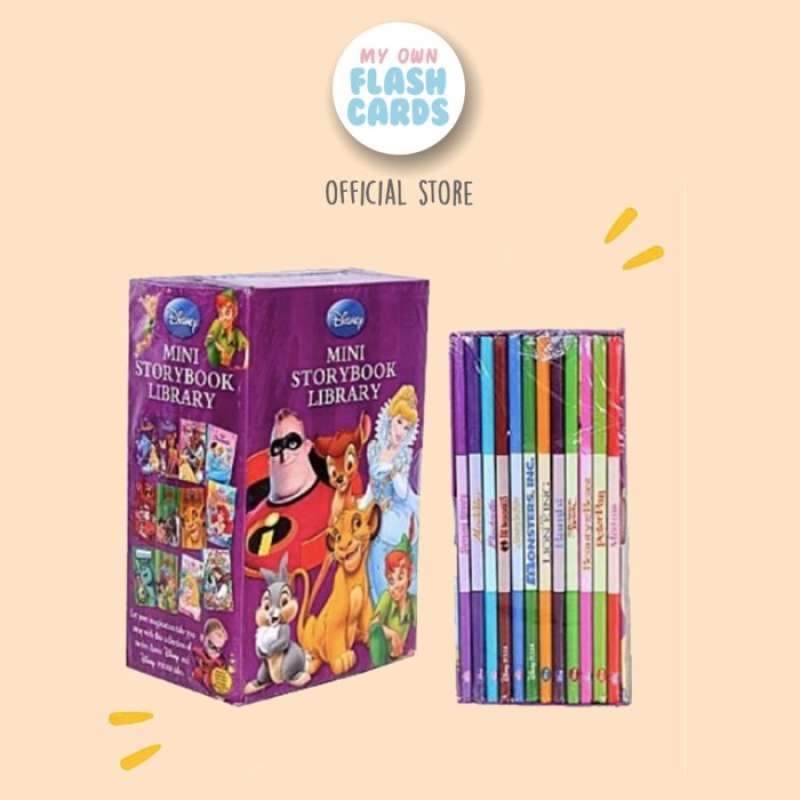 Promo Mini Storybook Library Set Of 12 Disney Pixar Story Collection ...