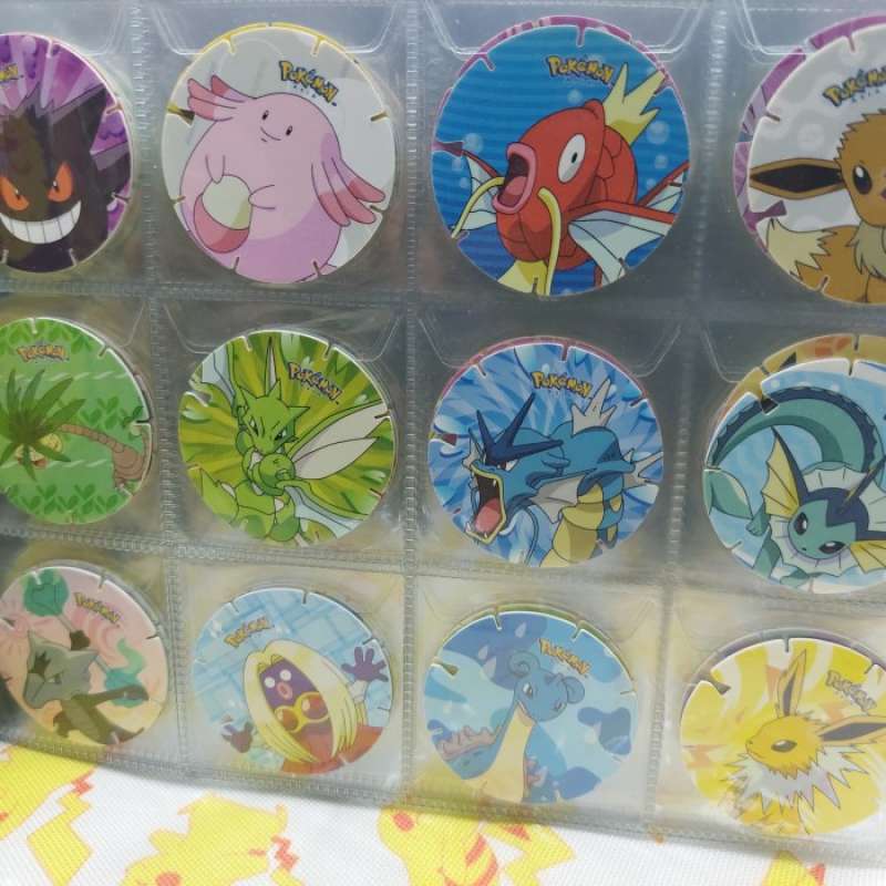 Promo Pokemon Tazos Chiki Full Set 100 Berikut Album Diskon 23% Di ...