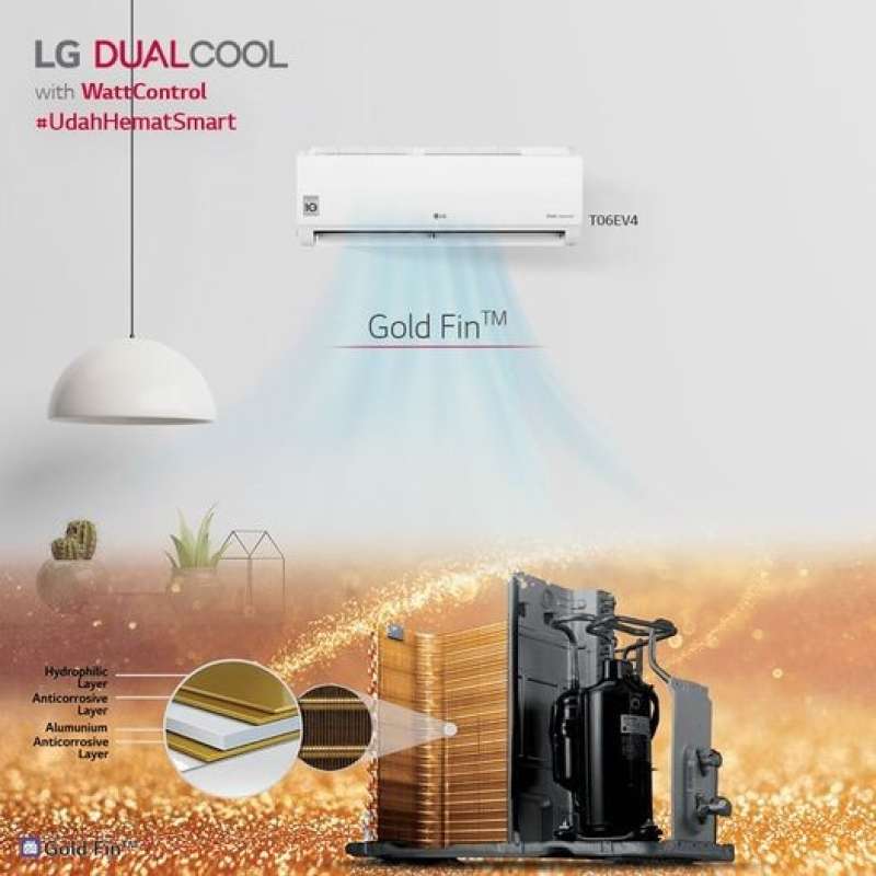 Jual Lg Ac Dual Cool Inverter Wall Mounted Split 1/2 Pk Di Seller ...