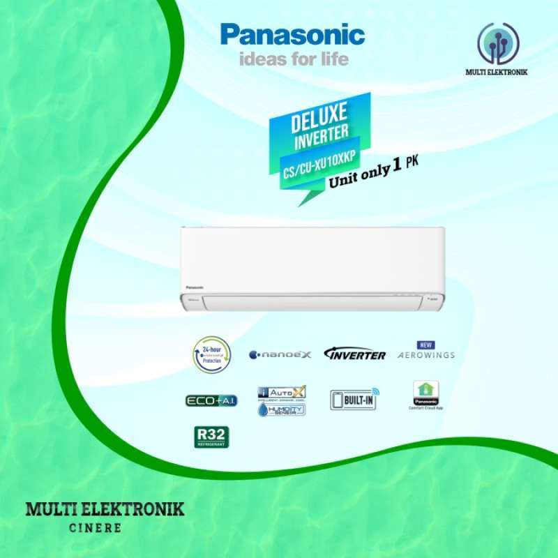 Promo AC PANASONIC Deluxe Inverter+Nanoe X 1 PK CS/CU-XU10XKP Diskon 12% di Seller sasptr ...
